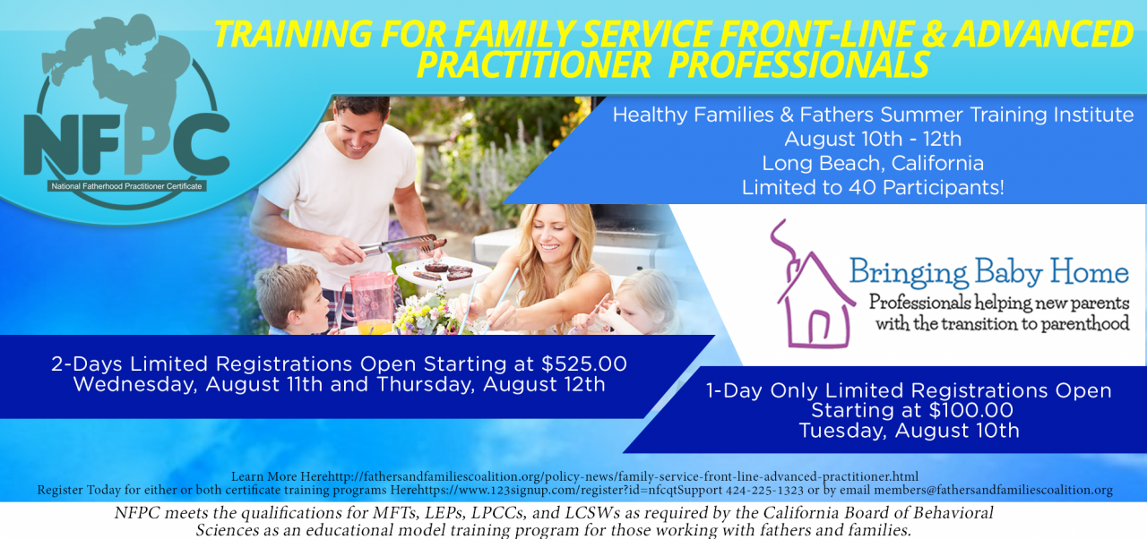 FAMILY SERVICE FRONT-LINE & ADVANCED PRACTITIONER SPECIAL TRAINING - Posts
